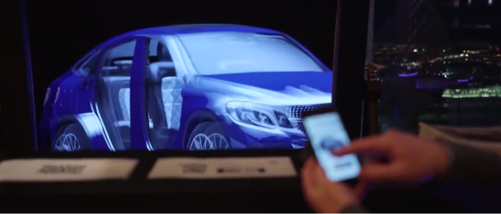 Demonstrating DeepFrame™ Mixed Reality Display – Brightfloor